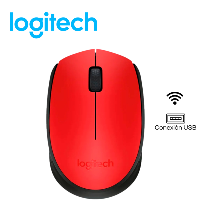 Mouse Logitech M170, Inalámbrico, Rojo | 910-004941 – Alcocer Ti